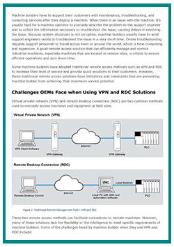 Five Key Considerations When Implementing Secure Remote Access to Your Machines